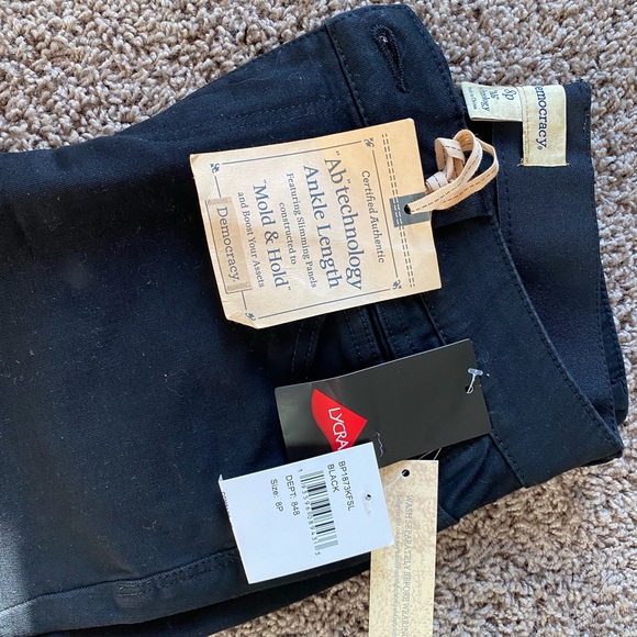 Democracy | Jeans | Nwt Democracy Womens Jeans 8p Ab Tech Ankle Black ...